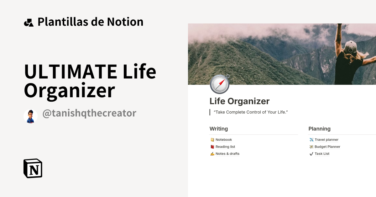 Plantilla ULTIMATE Life Organizer | Notion Marketplace