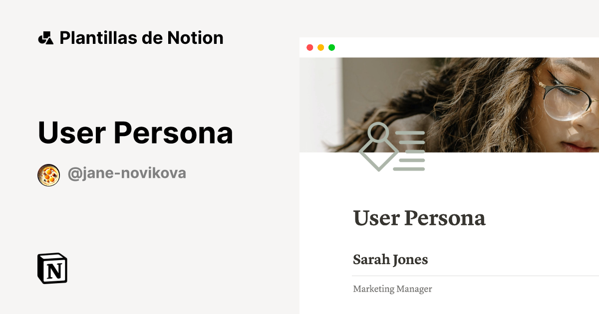 Plantilla User Persona | Notion Marketplace