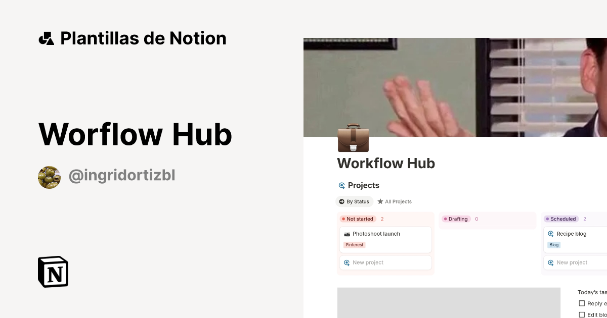 Plantilla Worflow Hub | Notion Marketplace