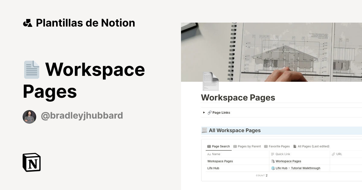 Plantilla 📄 Workspace Pages | Notion Marketplace