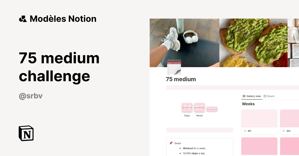 Modèle 75 medium challenge | Marketplace Notion