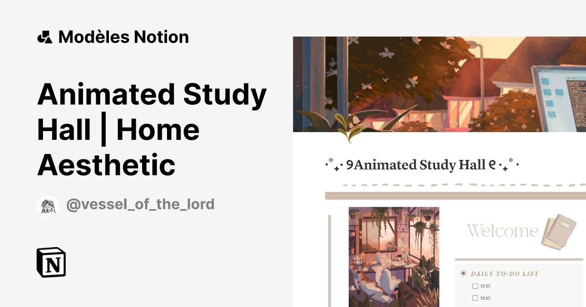 Animated Study Hall | Home Aesthetic | Modèle créé par Sofia ...