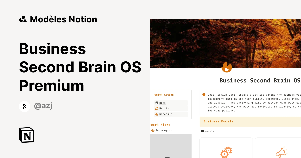 Business Second Brain OS Premium | Modèle créé par Azjargal Sergelen ...