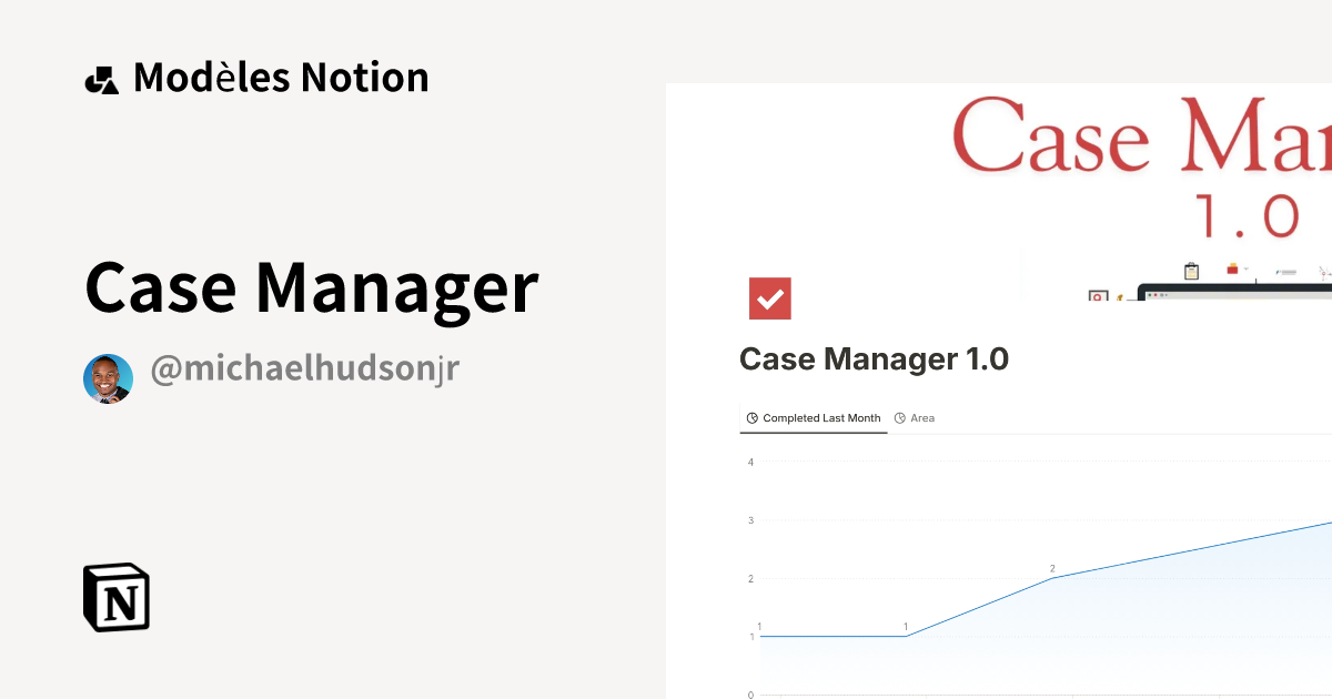 Modèle Case Manager | Marketplace Notion