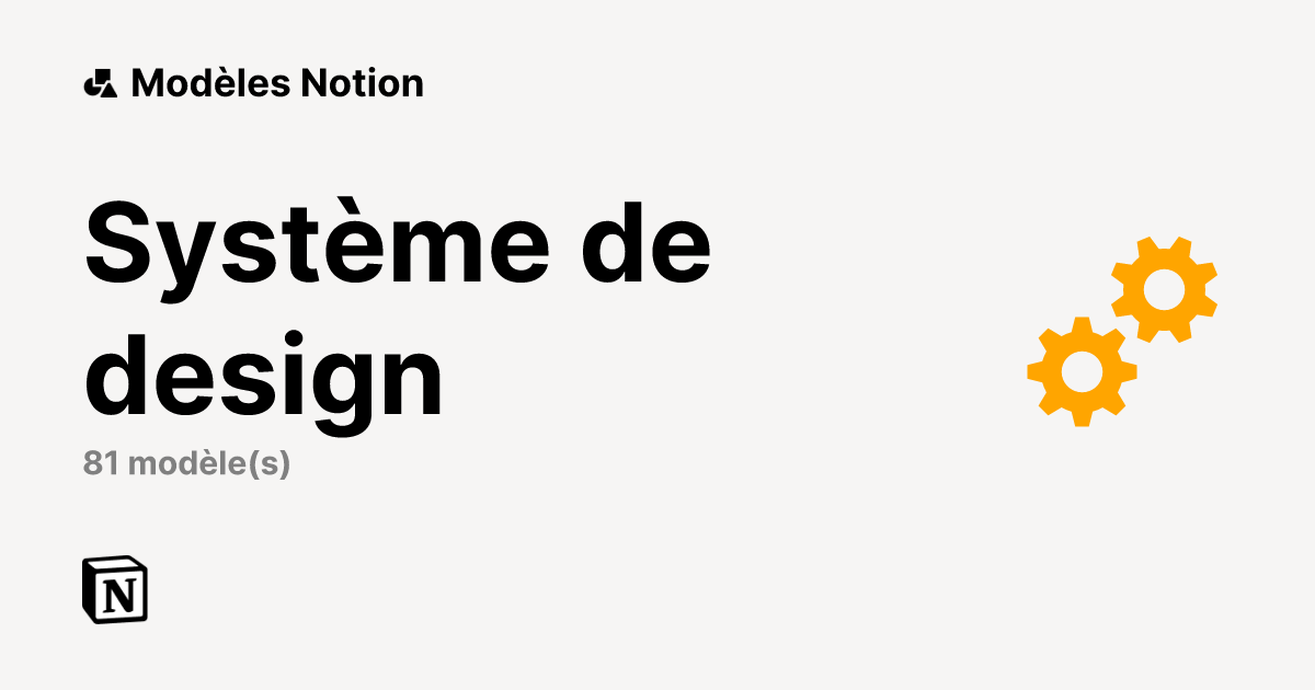 Meilleurs modèles Notion — Système de design | Marketplace Notion Meilleurs modèles Notion — Système de design | Marketplace Notion
