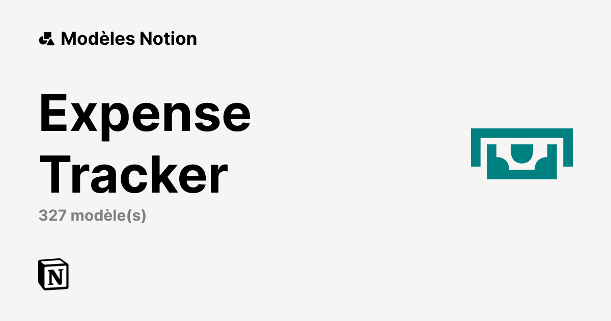 Meilleurs modèles Notion — Expense Tracker | Marketplace Notion