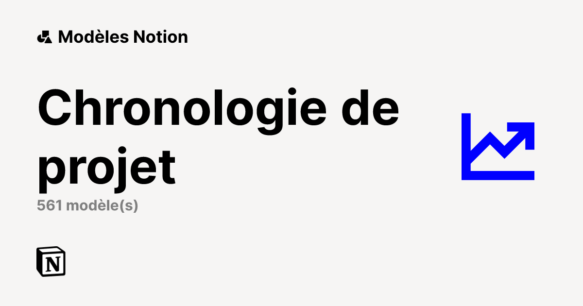 Meilleurs Modèles Notion — Chronologie De Projet Marketplace Notion