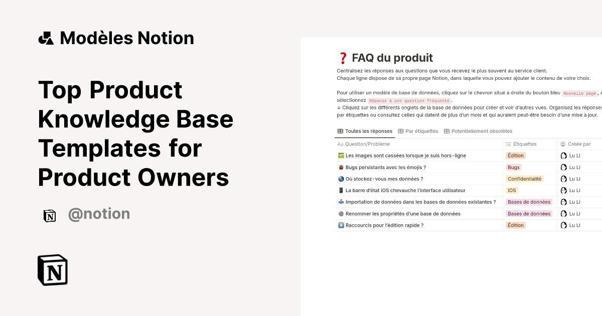 Top Product Knowledge Base Templates for Product Owners | Marketplace ...