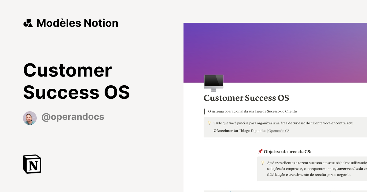 Modèle Customer Success OS | Marketplace Notion