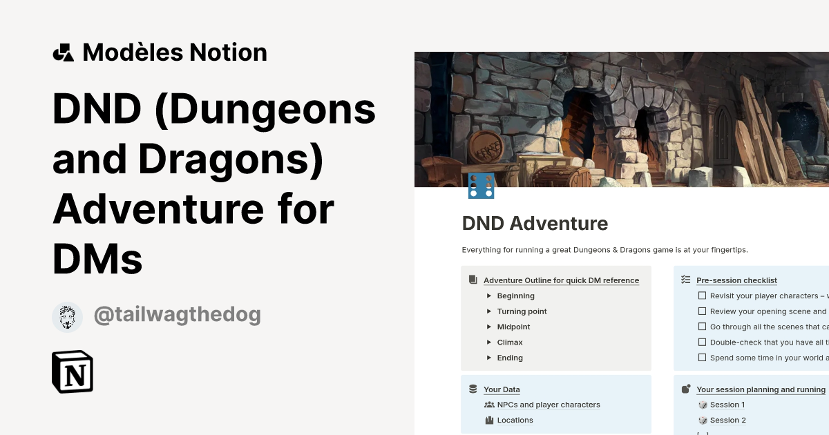 DND (Dungeons and Dragons) Adventure for DMs | Modèle créé par ...