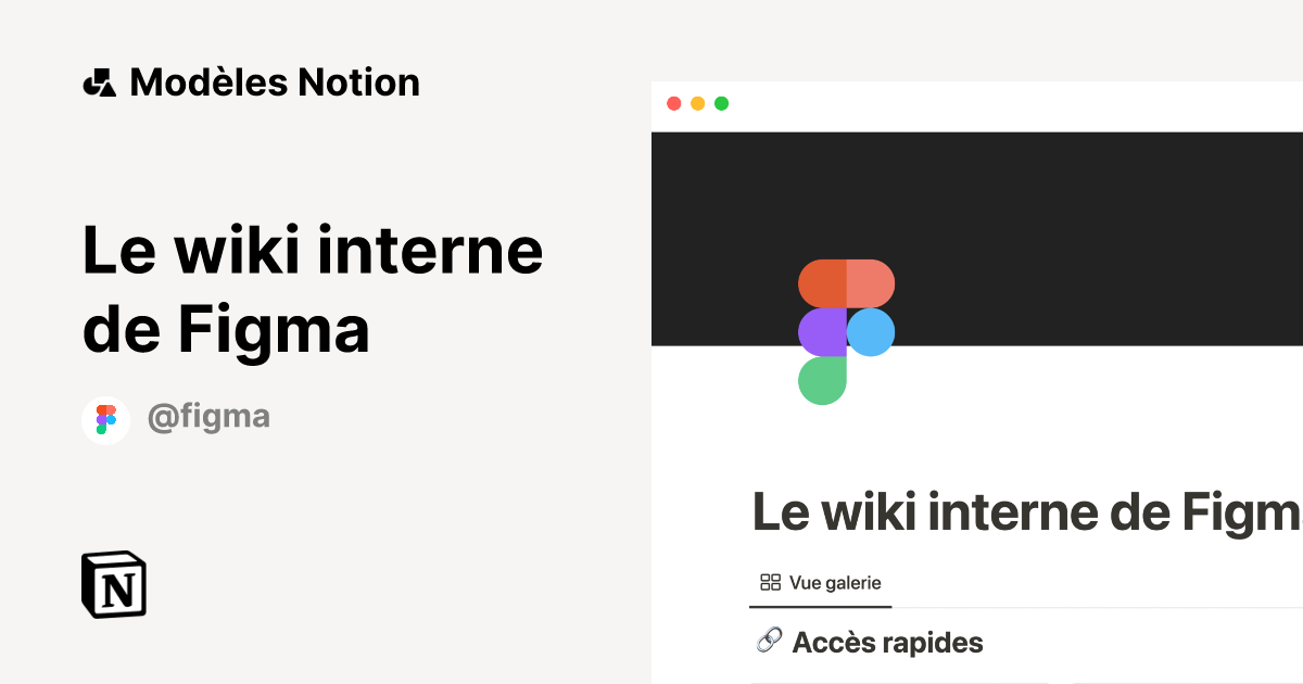 Le wiki interne de Figma | Modèle créé par Figma | Marketplace Notion