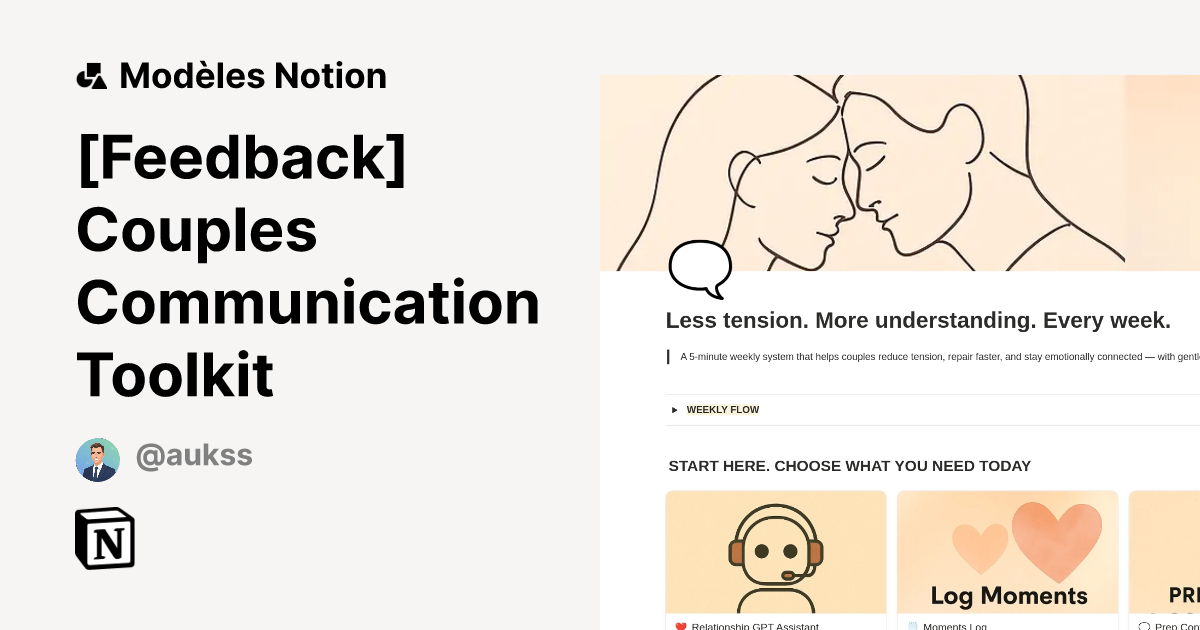 [Feedback] Couples Communication Toolkit | Modèle créé par aukss ...