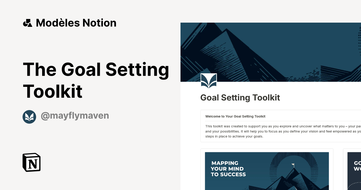 Modèle The Goal Setting Toolkit | Marketplace Notion