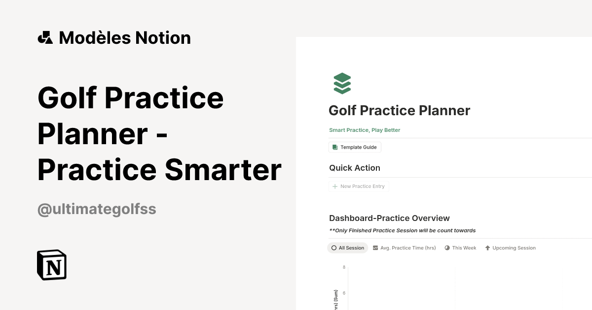 Golf Practice Planner - Practice Smarter | Modèle créé par ...