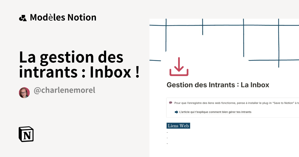 La gestion des intrants : Inbox ! | Modèle créé par Charlene Morel ...
