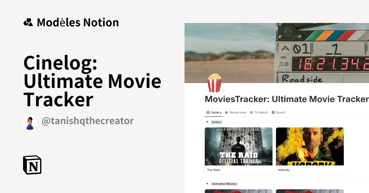 Cinelog: Ultimate Movie Tracker | Modèle créé par TanishqTheCreator ...