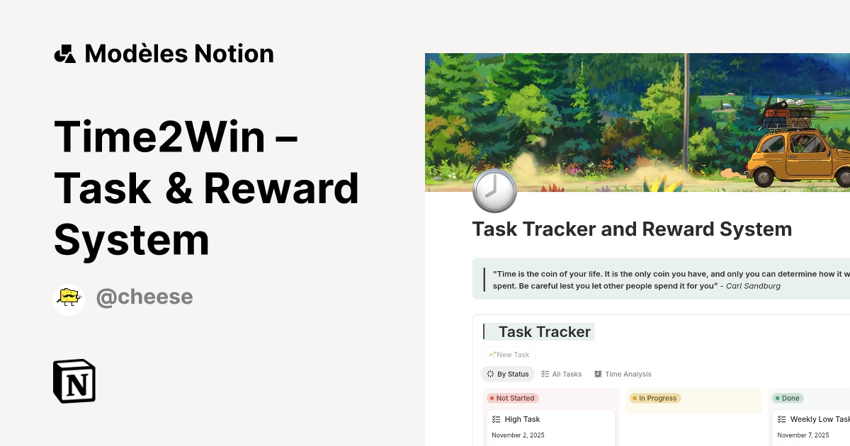 Time2Win – Task & Reward System | Modèle créé par Cheese | Marketplace ...