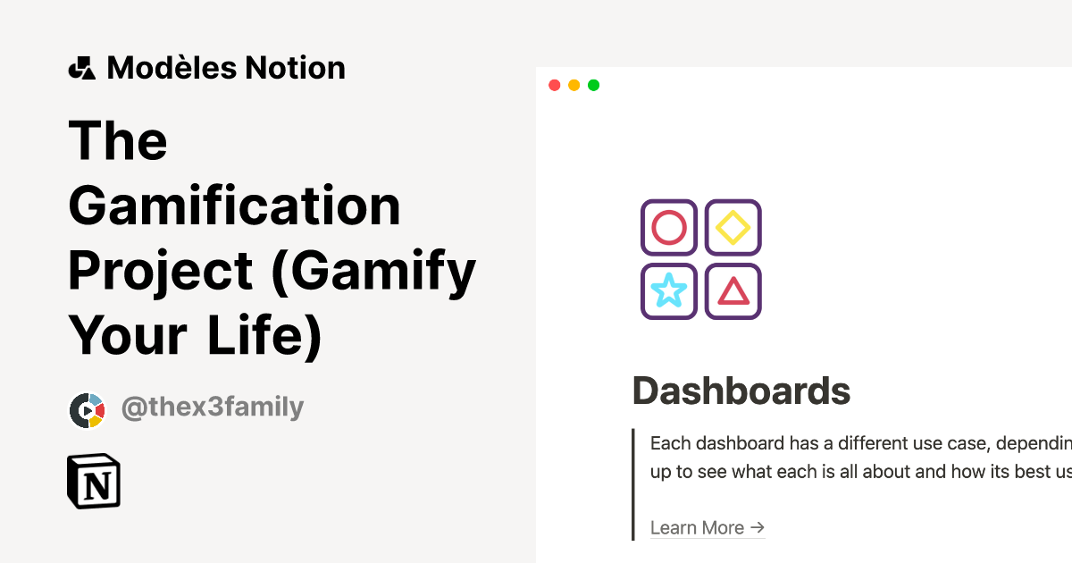 The Gamification Project (Gamify Your Life) | Modèle créé par Co-x3 ...