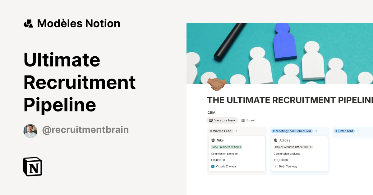 Ultimate Recruitment Pipeline | Modèle créé par Recruitmentbrain ...