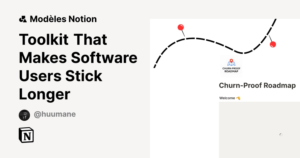 Modèle Toolkit That Makes Software Users Stick Longer | Marketplace Notion