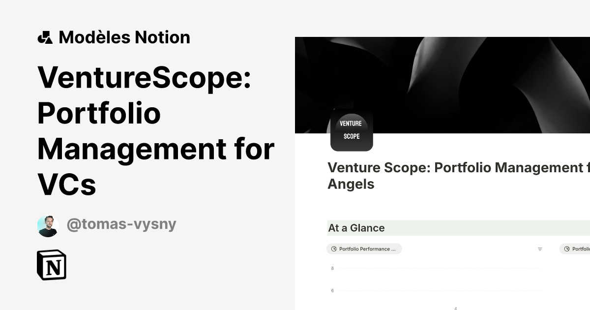 Modèle VentureScope: Portfolio Management for VCs | Marketplace Notion