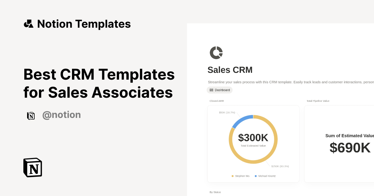 Best CRM Templates for Sales Associates | Marketplace תבניות של Notion