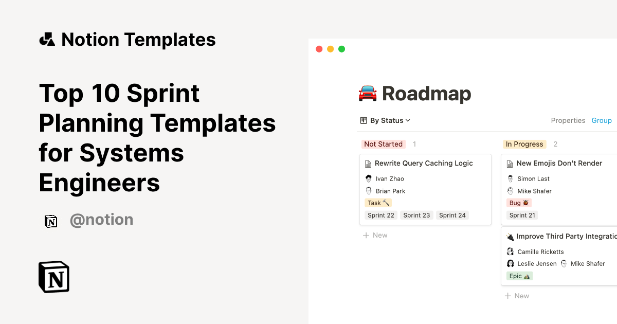 Top 10 Sprint Planning Templates for Systems Engineers | Marketplace ...
