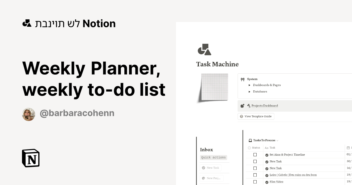 תבנית Task Manager Dashboard | Aesthetic Task & Project | Marketplace ...