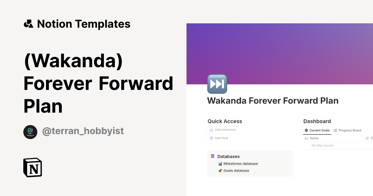 תבנית (Wakanda) Forever Forward Plan מאת Terran Hobbyist | Marketplace ...