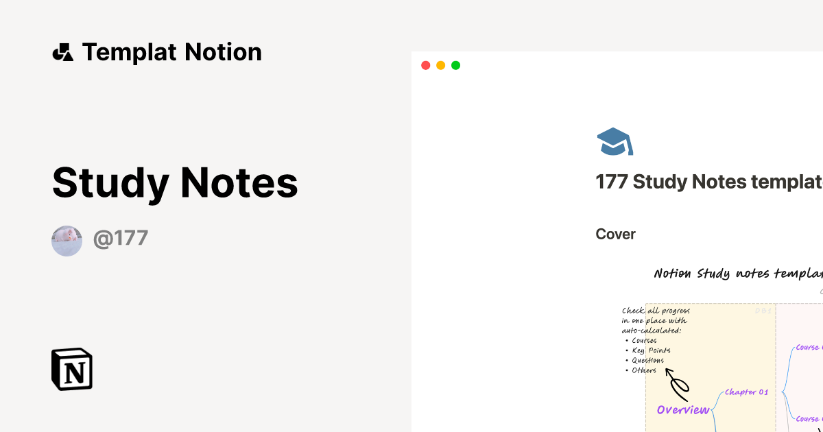 Templat Study Notes | Notion Marketplace