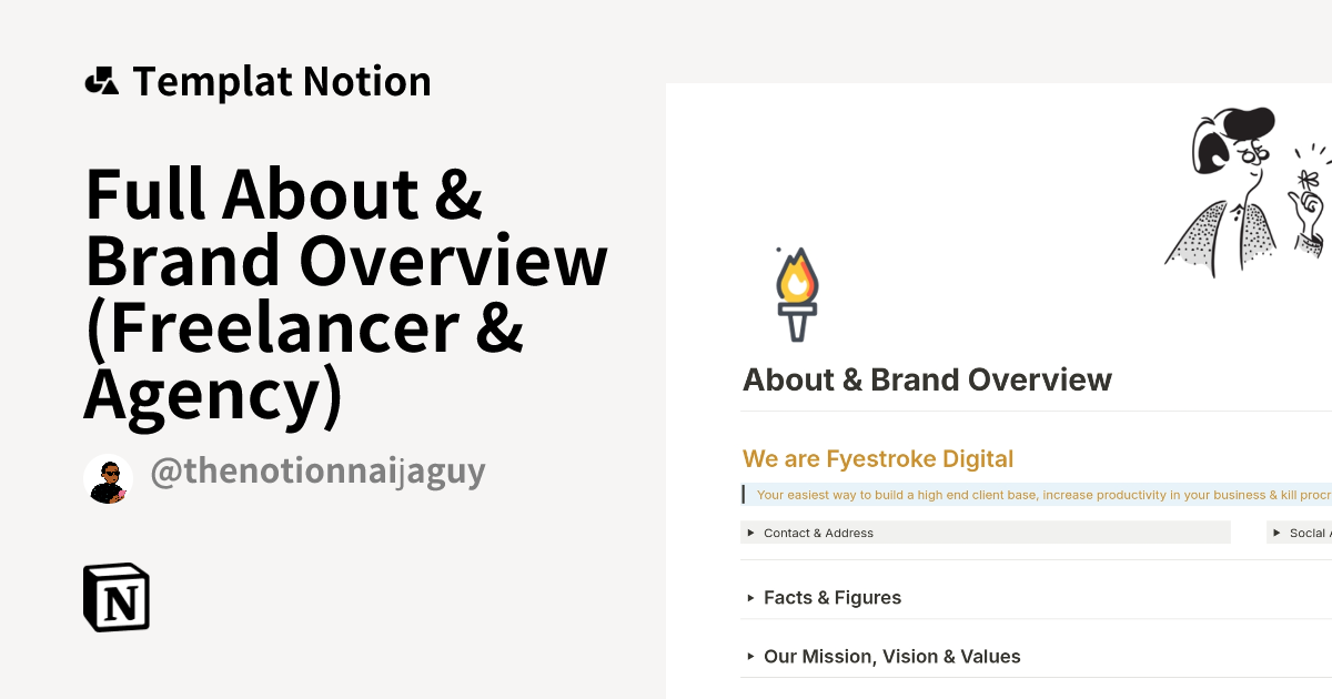 Full About & Brand Overview (Freelancer & Agency) Templat oleh The ...