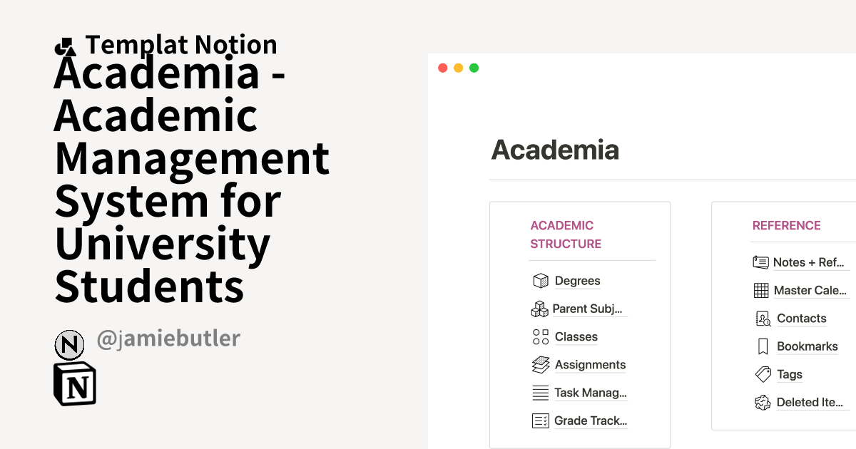 Templat Academia - Academic Management System for University Students ...