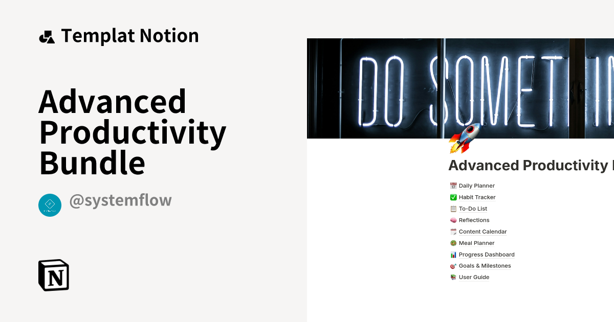 Templat Advanced Productivity Bundle | Notion Marketplace