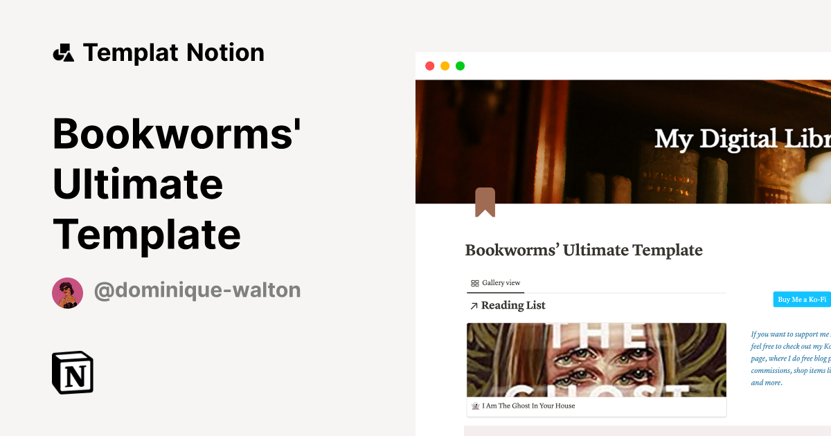 Templat Bookworms' Ultimate Template | Notion Marketplace