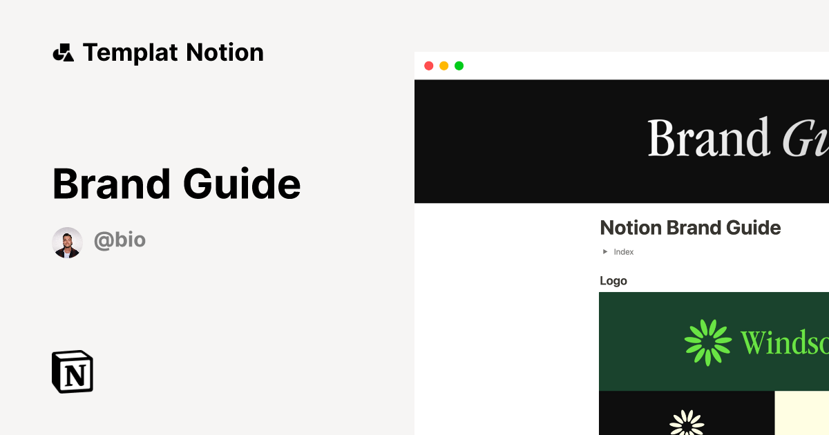 Templat Brand Guide | Notion Marketplace