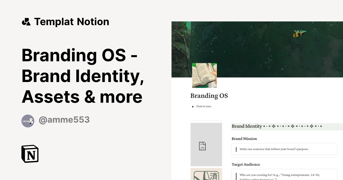 Branding OS - Brand Identity, Assets & more Templat oleh Amme | Notion ...