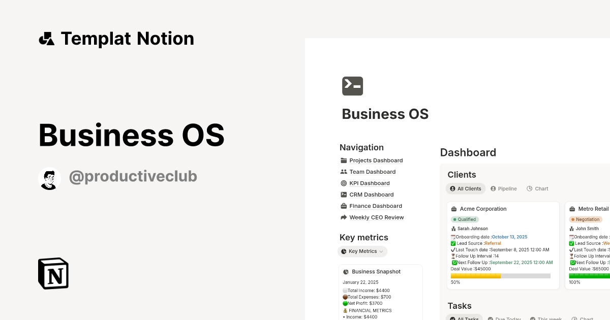 Templat Buisness OS | Notion Marketplace