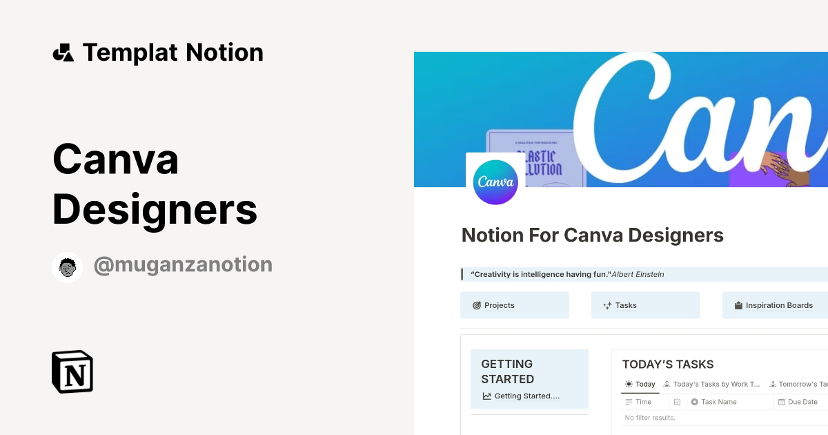 Templat Canva Designers | Notion Marketplace