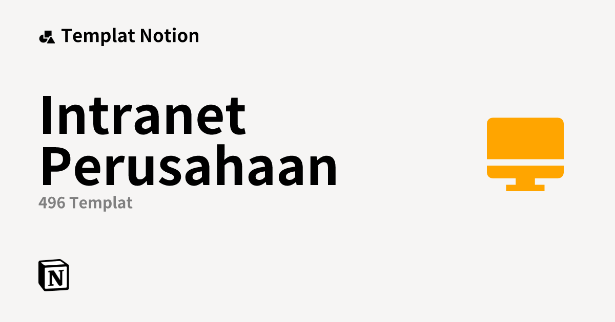 Marketplace Intranet Perusahaan Templat Teratas dari Notion | Notion