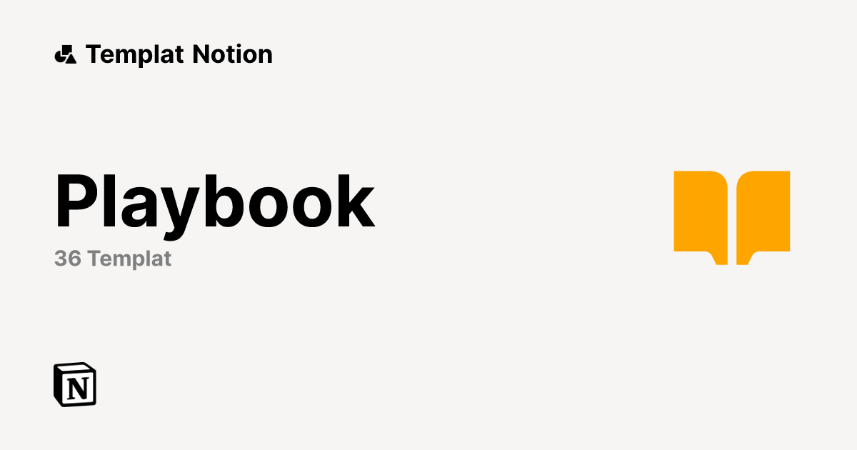 Marketplace Playbook Templat Terbaik dari Notion | Notion