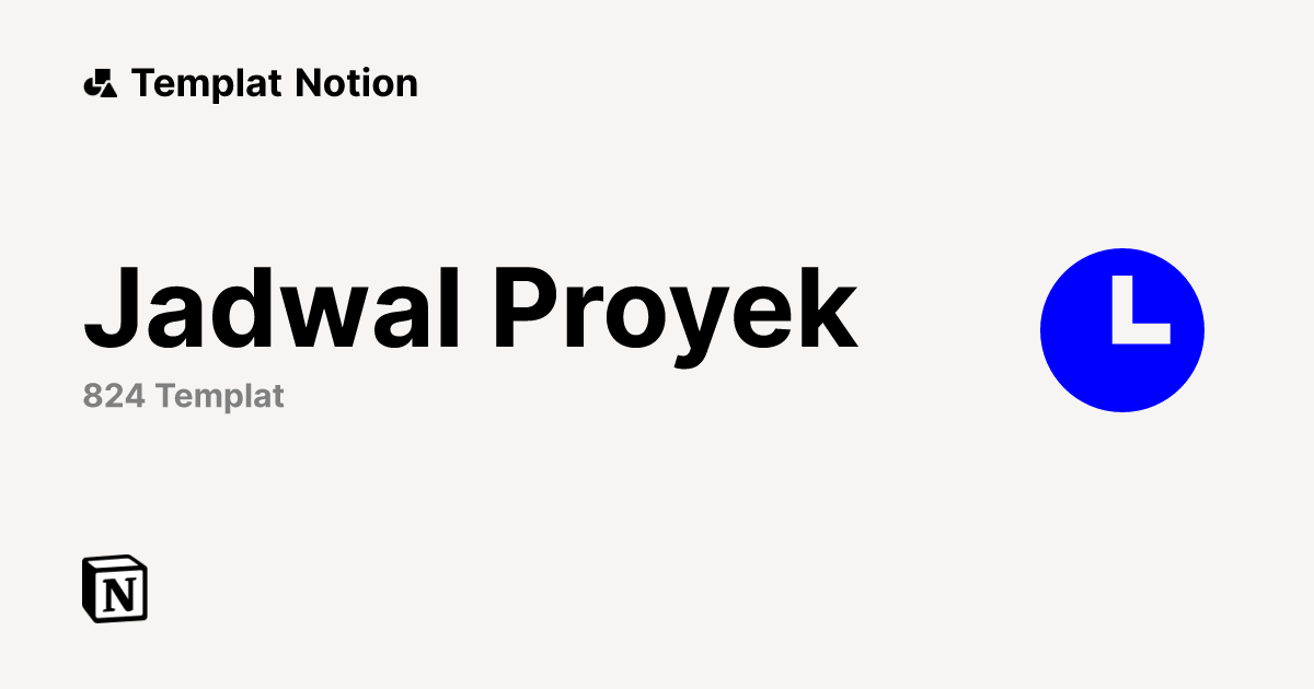 Marketplace Jadwal Proyek Templat Gratis dari Notion | Notion