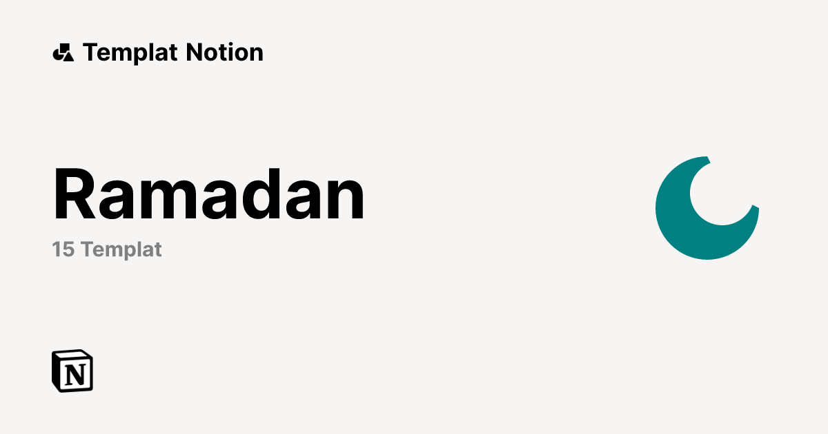 Marketplace Ramadan Templat Gratis dari Notion | Notion