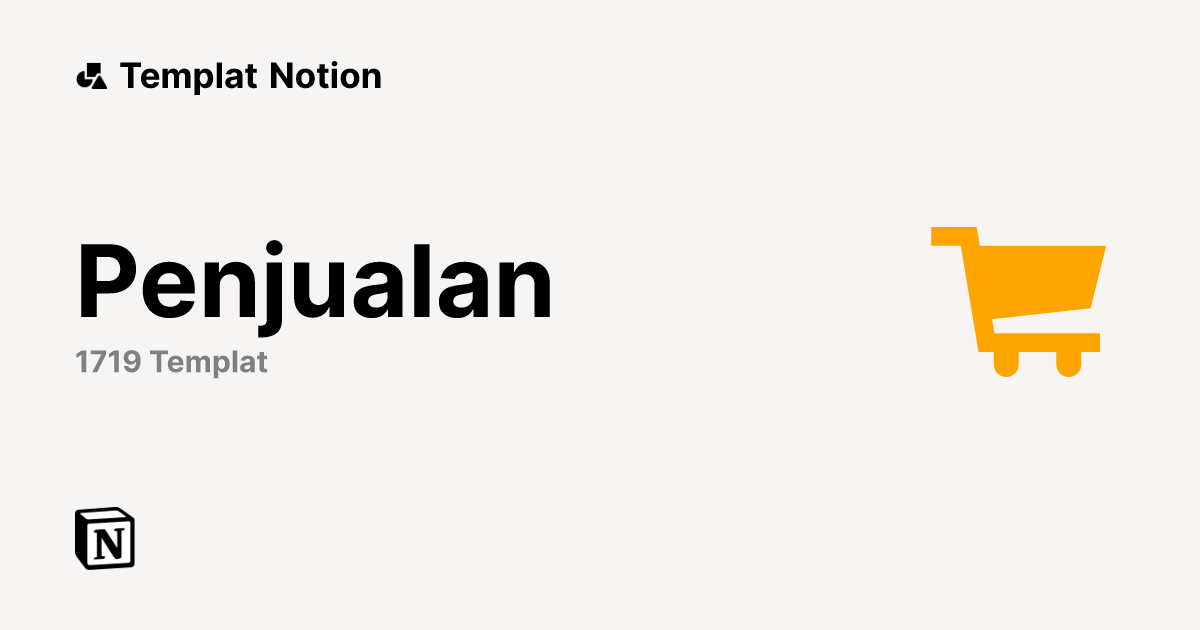 Marketplace Penjualan Templat Terbaik dari Notion | Notion