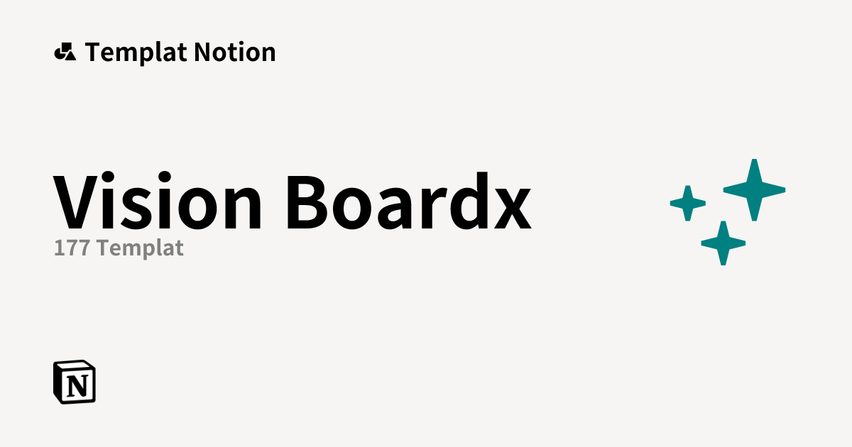 Marketplace Vision Boardx Templat Gratis dari Notion | Notion