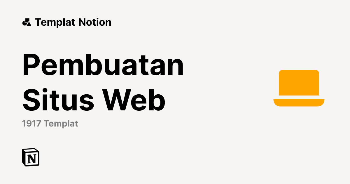 Marketplace Pembuatan Situs Web Templat Terbaik dari Notion | Notion