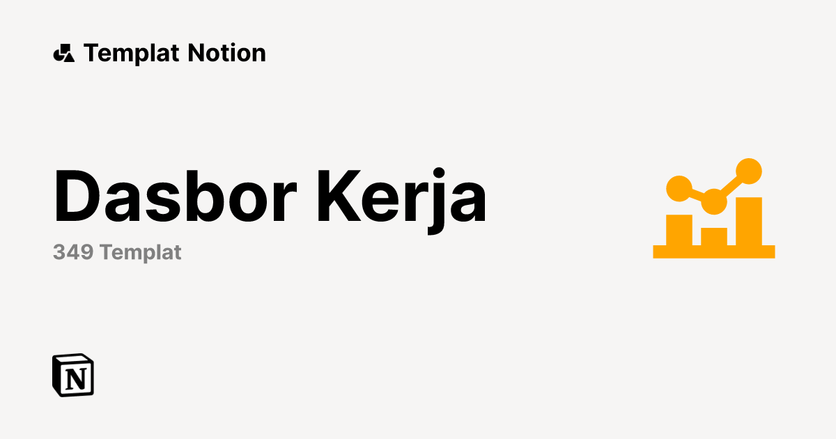 Marketplace Dasbor Kerja Templat Gratis dari Notion | Notion