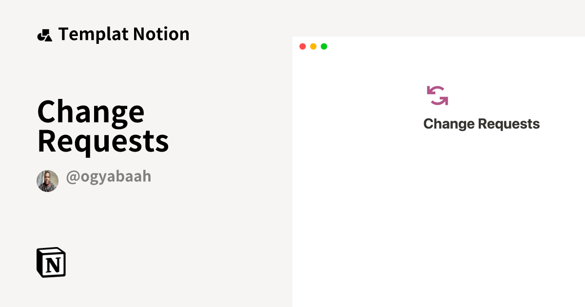 Templat Change Requests | Notion Marketplace