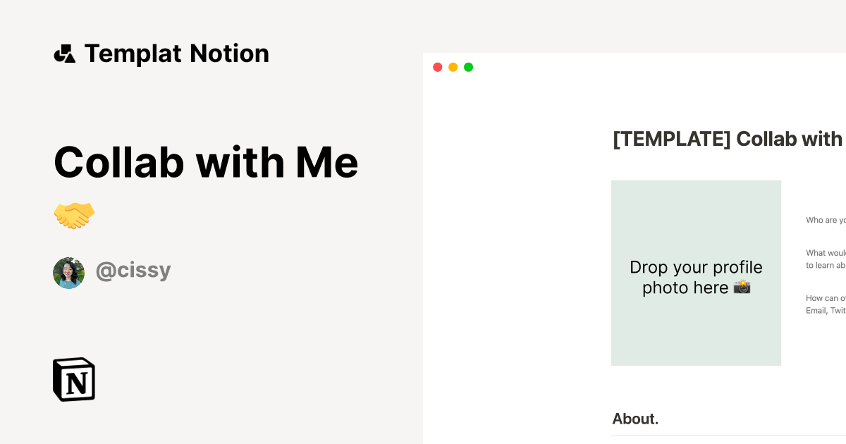 Templat Collab with Me 🤝 | Notion Marketplace