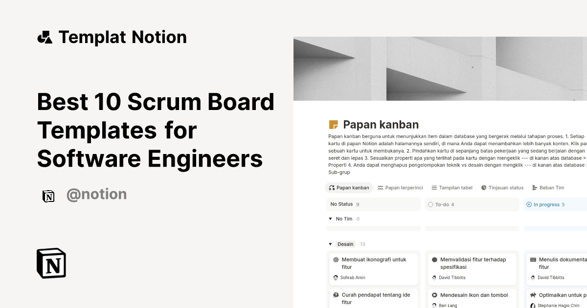 Best 10 Scrum Board Templates for Software Engineers | Notion ...
