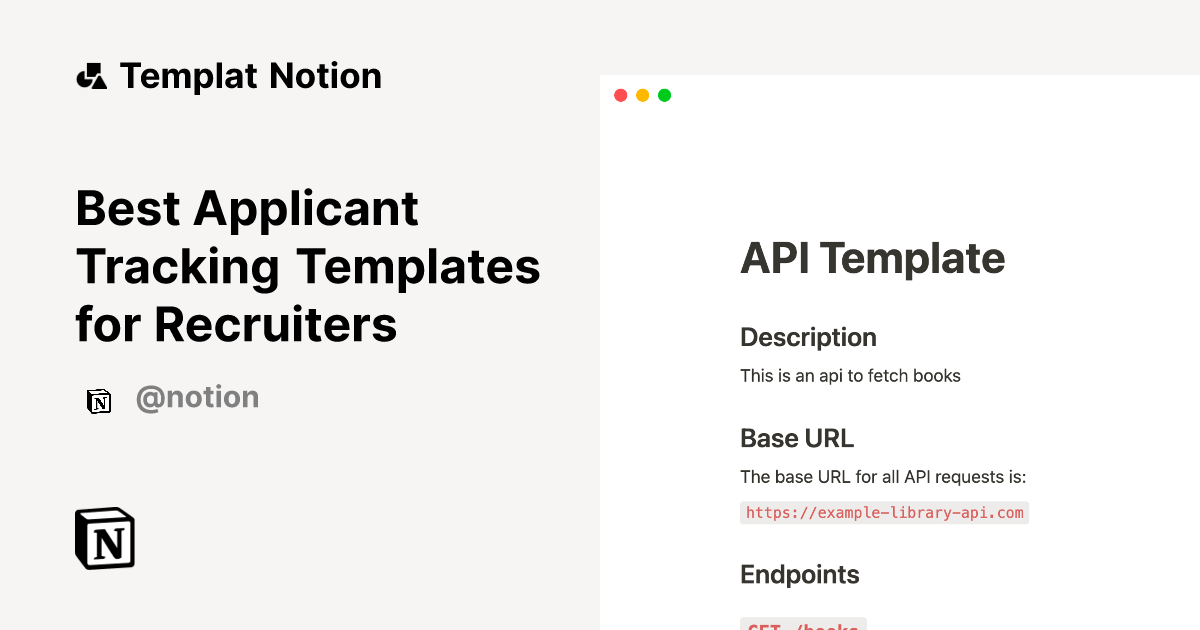 Best Applicant Tracking Templates for Recruiters | Notion Marketplace ...